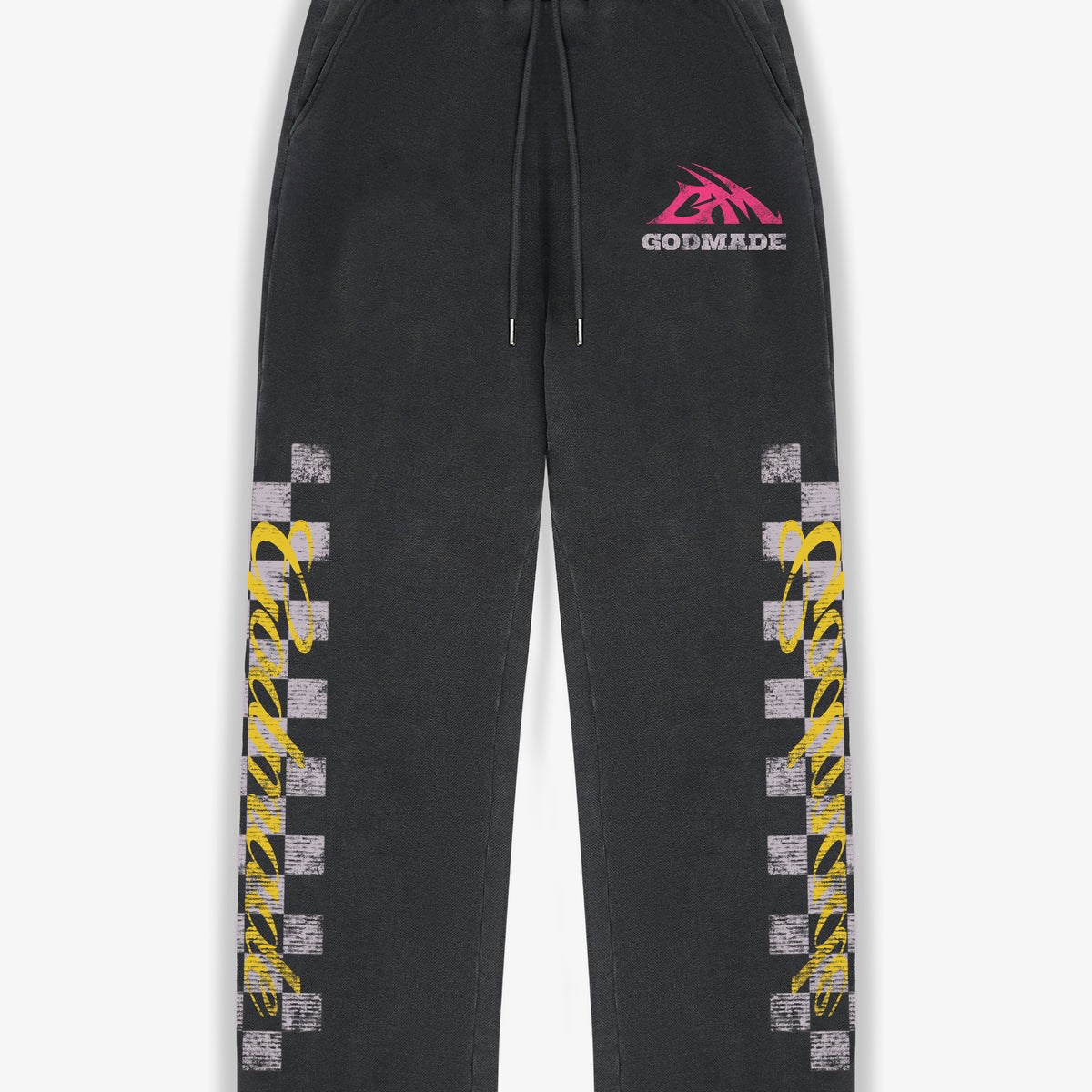 GM RACING GRAPHIC SWEATPANTS - WASHED GREY – Godmade Clo