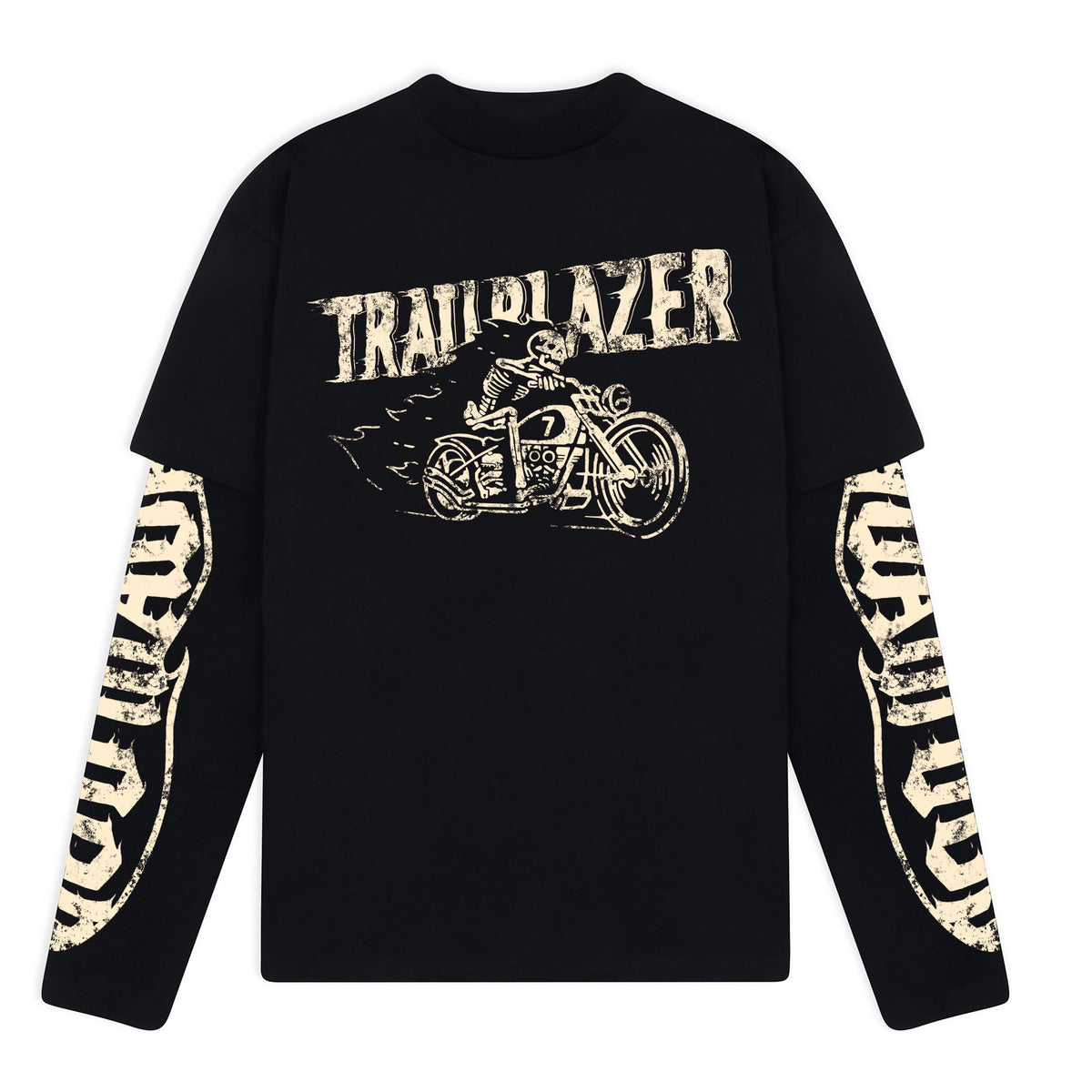 TRAILBLAZER LONG SLEEVE T-SHIRT - BLACK – Godmade Clo